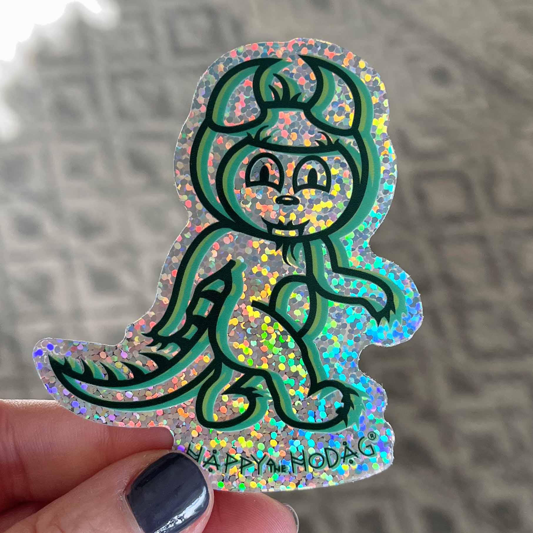 Happy Hodag Squatch Glitter Sticker – HODAG