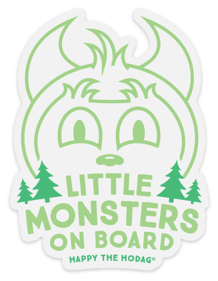 Happy The Hodag Little Monsters On Board Window Sticker – HODAG