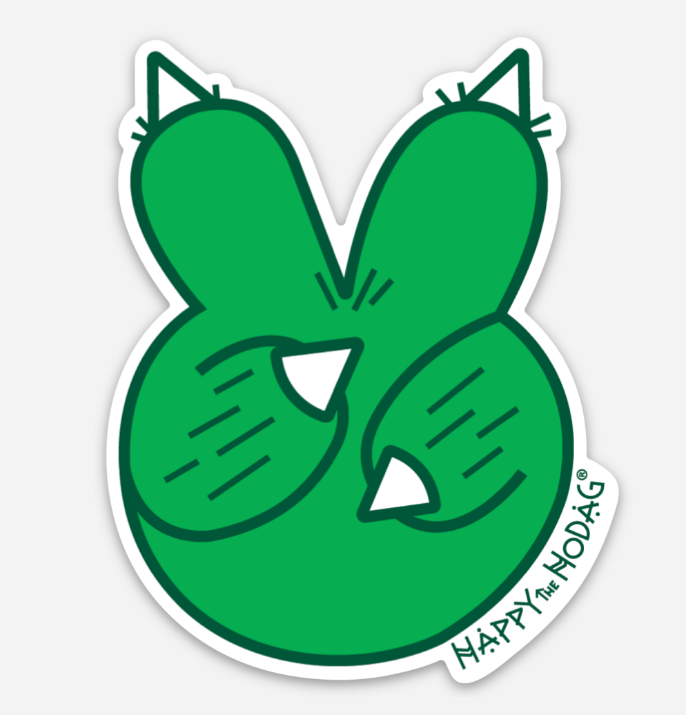 Hodag Peace Paw Sticker – Happy The Hodag